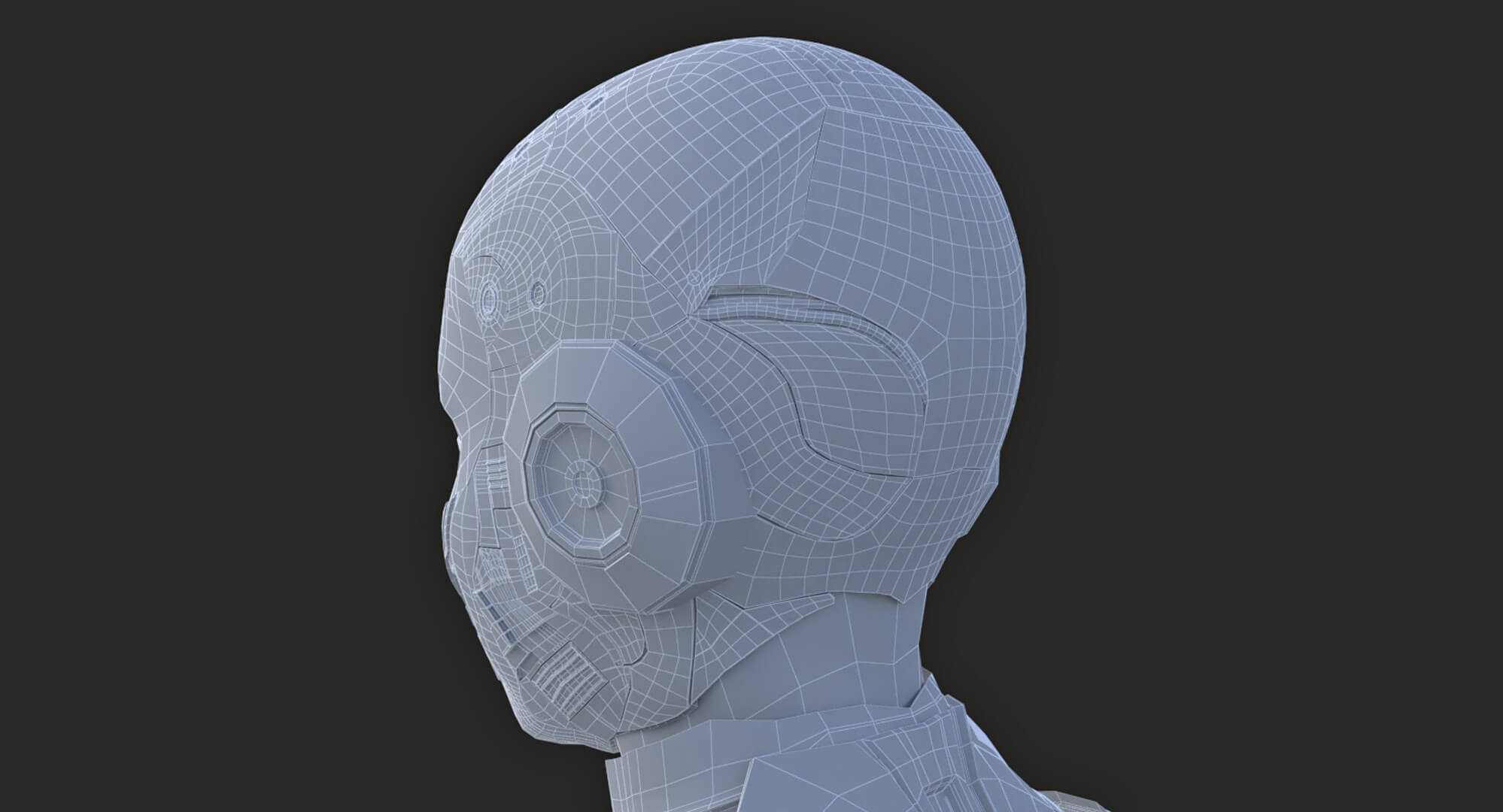 Cyborg Clay Low Poly AI - 3D Model by Mak21