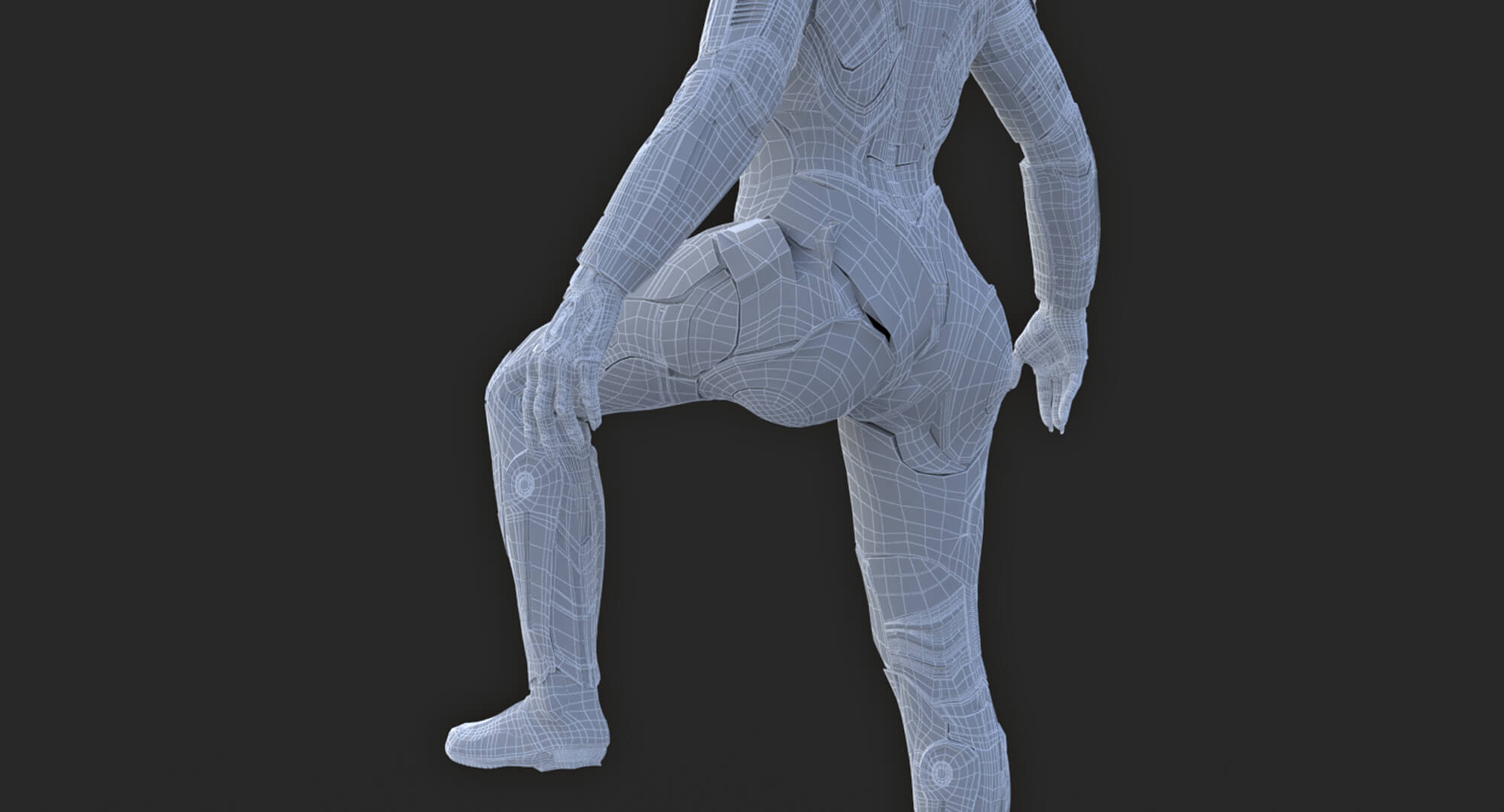 Cyborg Clay Low Poly AI - 3D Model by Mak21