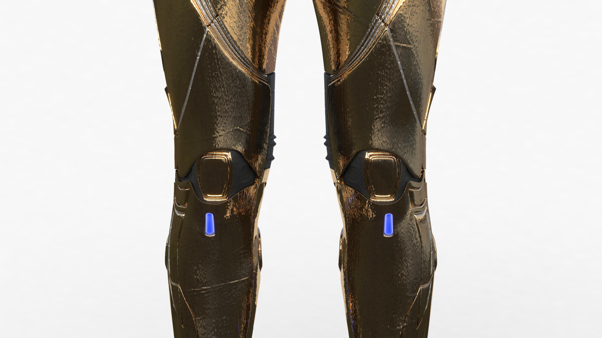 Cyborg Woman Gold - 3D Model by Mak21