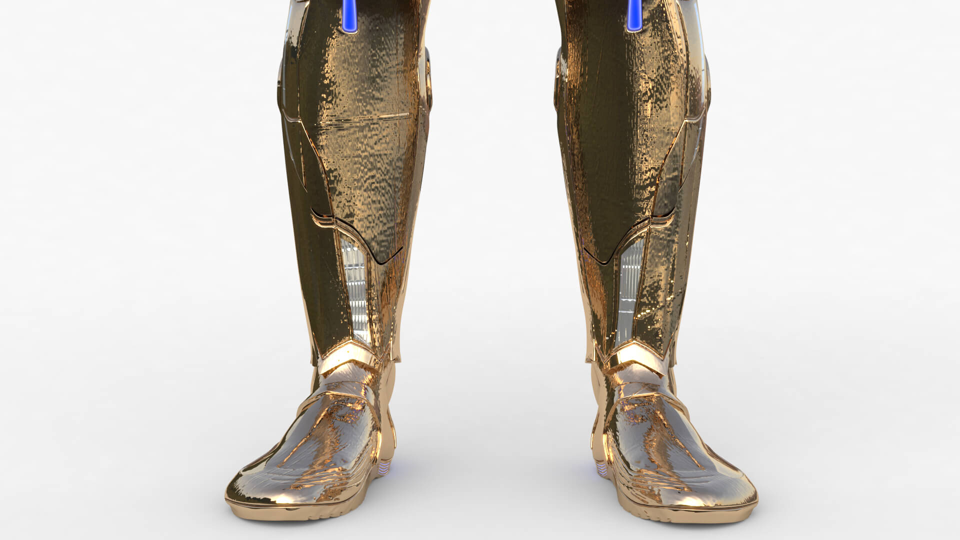 Cyborg Woman Gold - 3D Model by Mak21