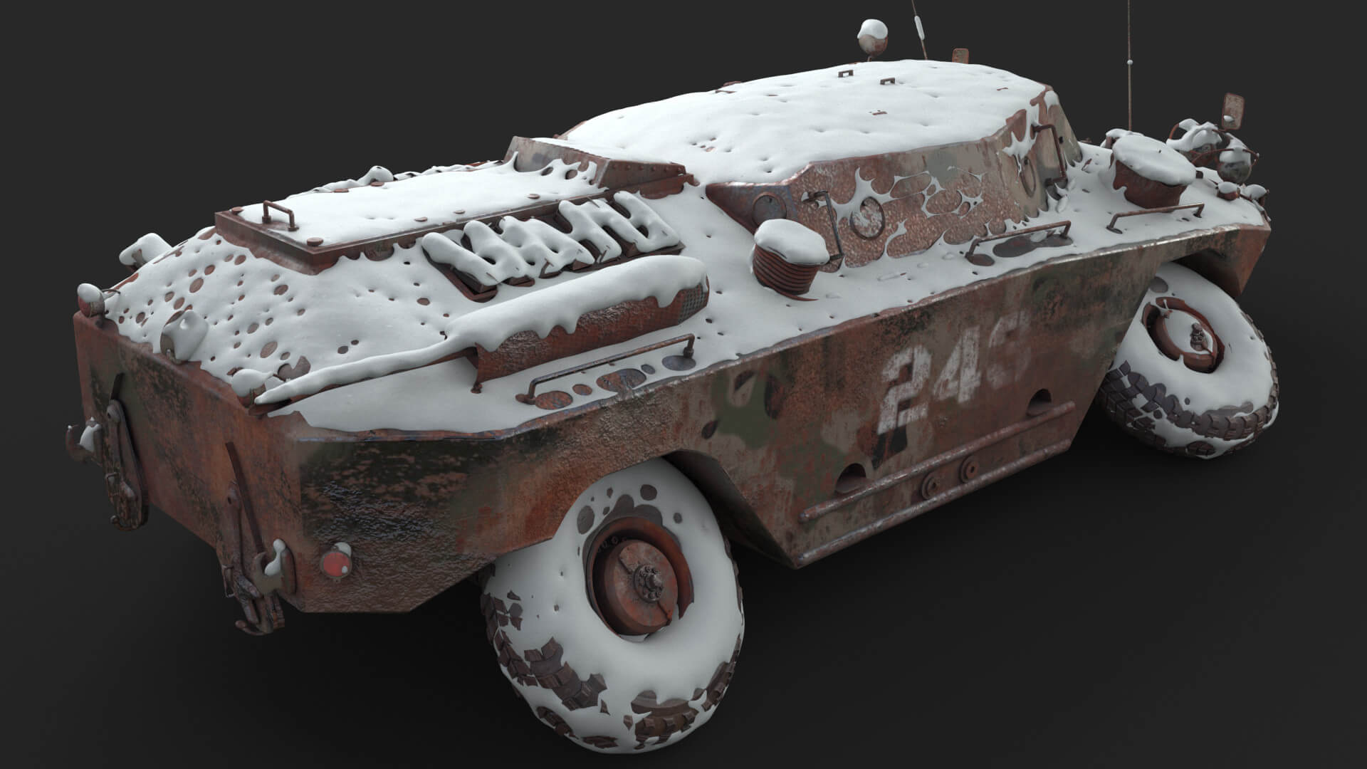 FUG OT 65 Destroyed Snow - 3D Model by Mak21