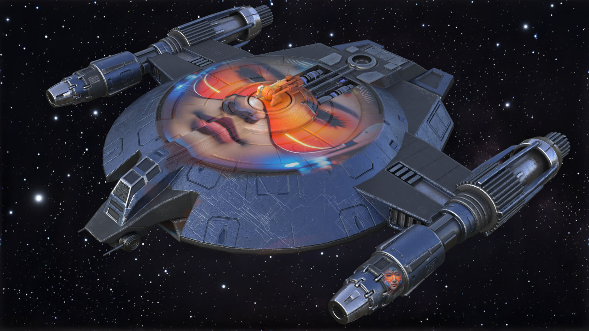 Lancer Class Spaceship Angel 86 - 3D Model by Mak21