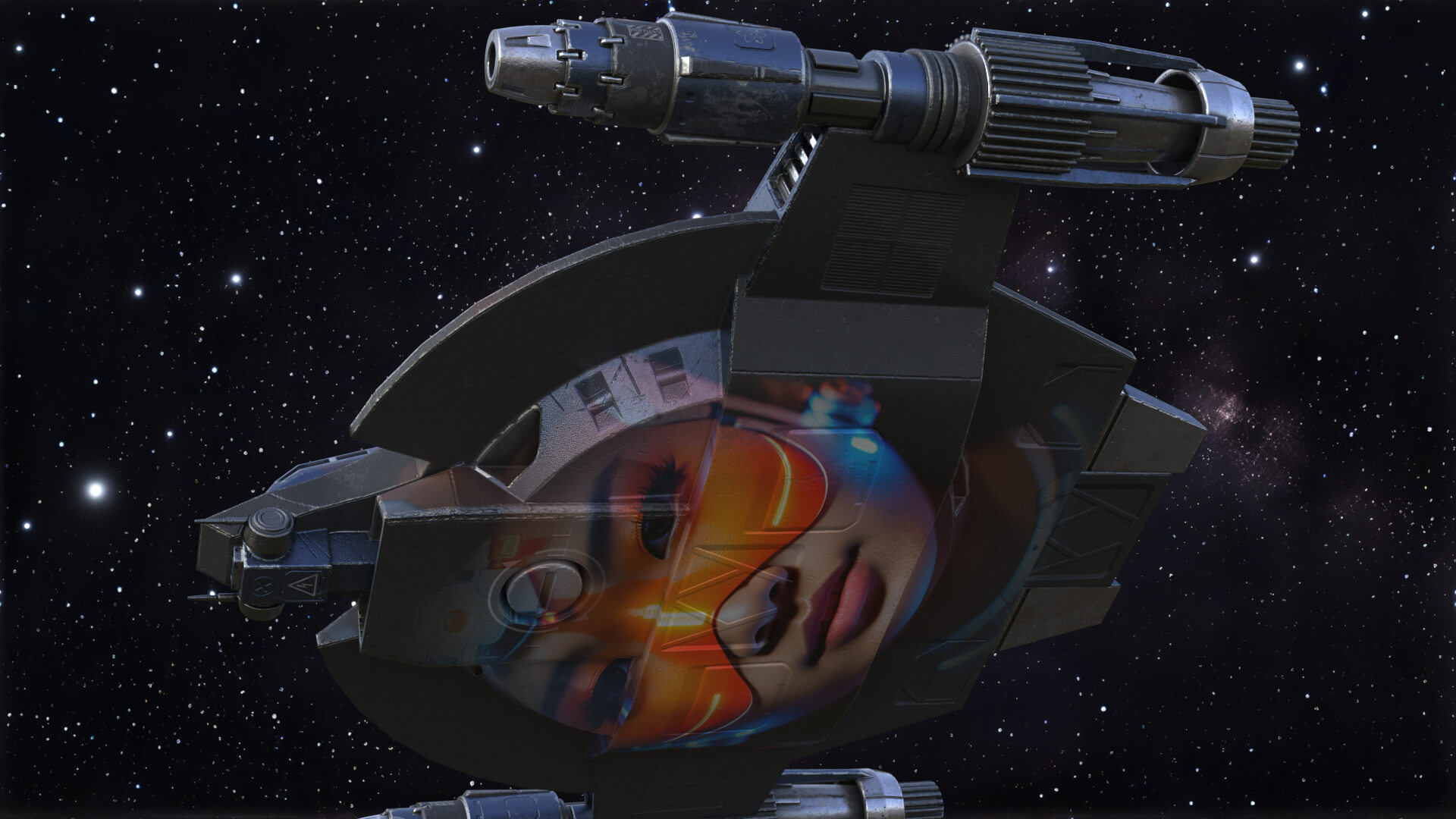 Lancer Class Spaceship Angel 86 - 3D Model by Mak21