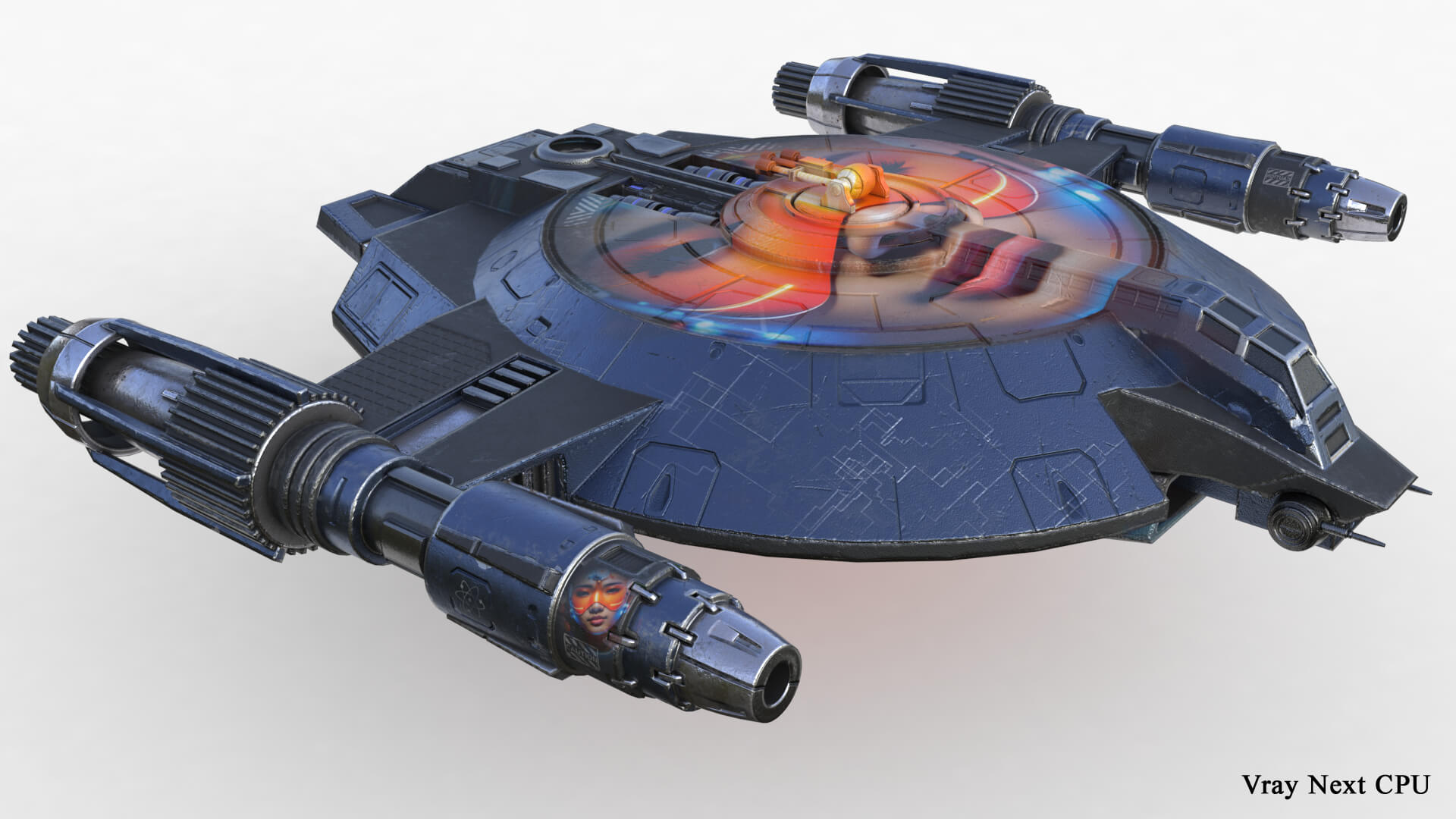 Lancer Class Spaceship Angel 86 - 3D Model by Mak21