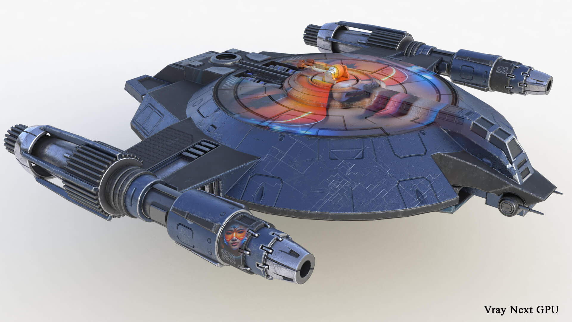 Lancer Class Spaceship Angel 86 - 3D Model by Mak21