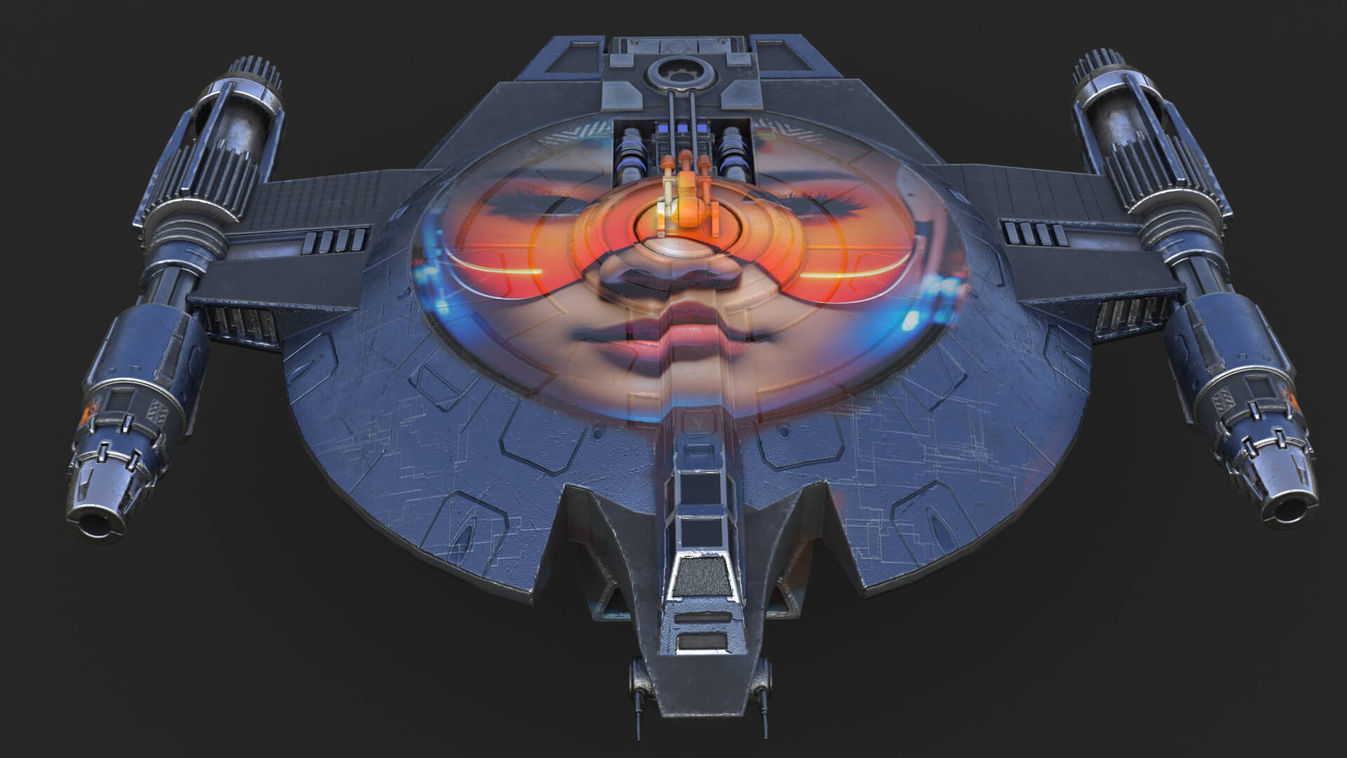 Lancer Class Spaceship Angel 86 - 3D Model by Mak21