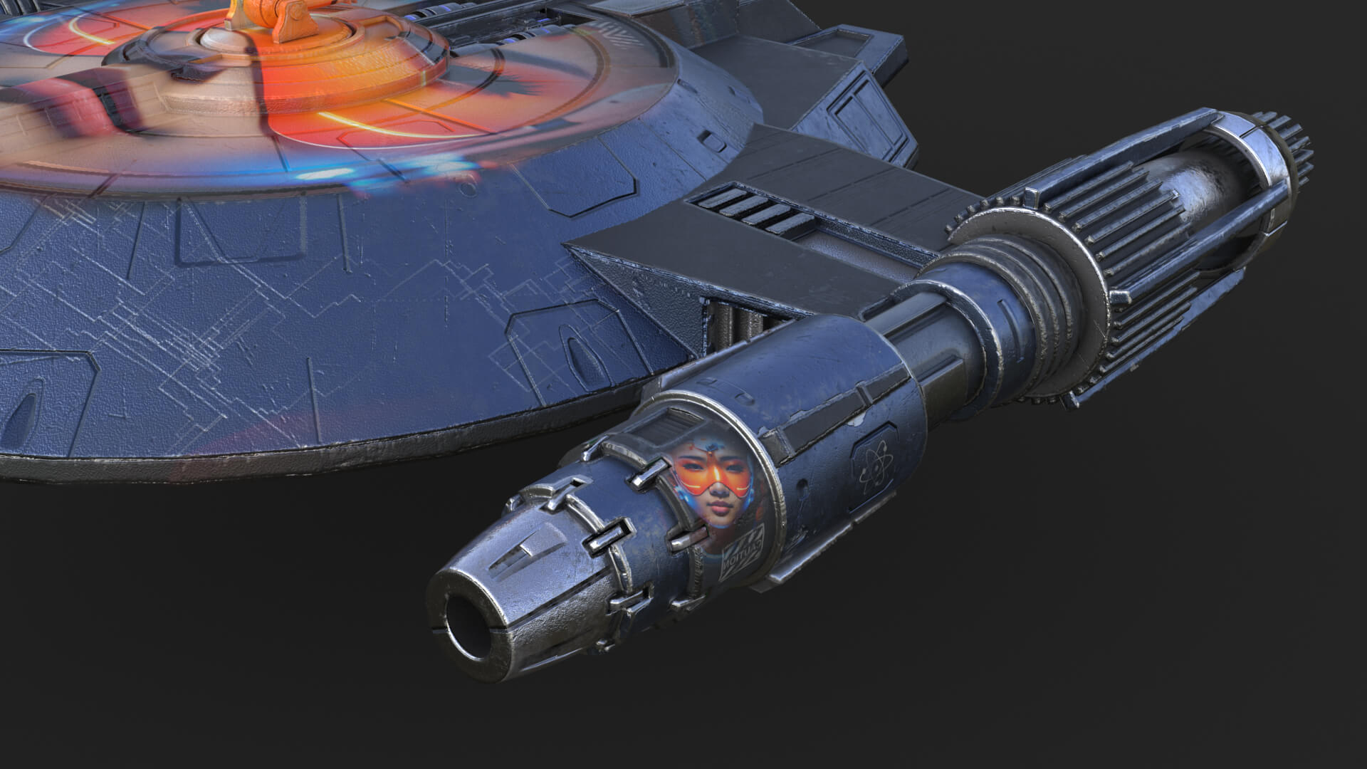 Lancer Class Spaceship Angel 86 - 3D Model by Mak21