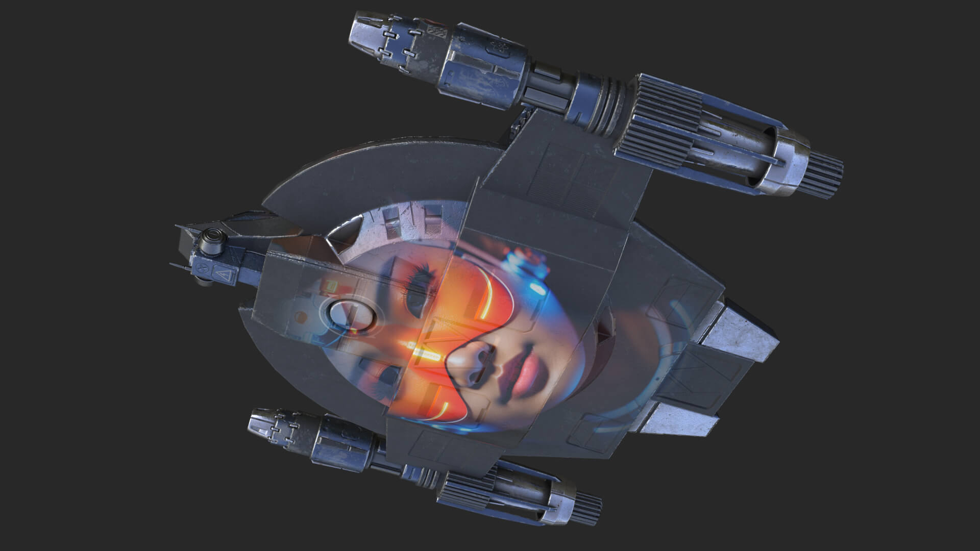 Lancer Class Spaceship Angel 86 - 3D Model by Mak21