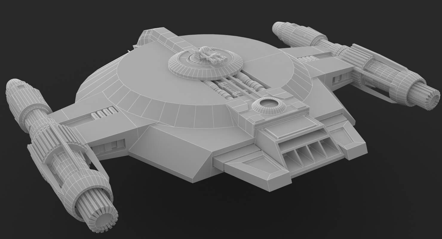 Lancer Class Spaceship Angel 86 - 3D Model by Mak21