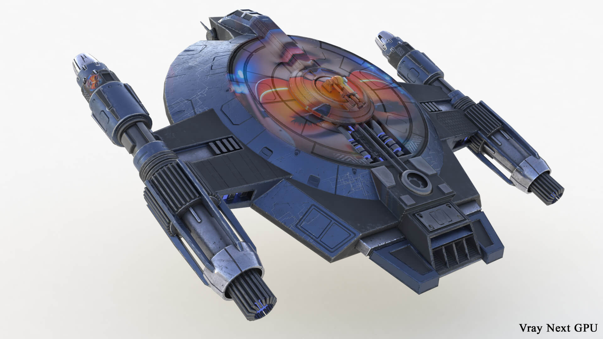 Lancer Class Spaceship Angel 86 - 3D Model by Mak21