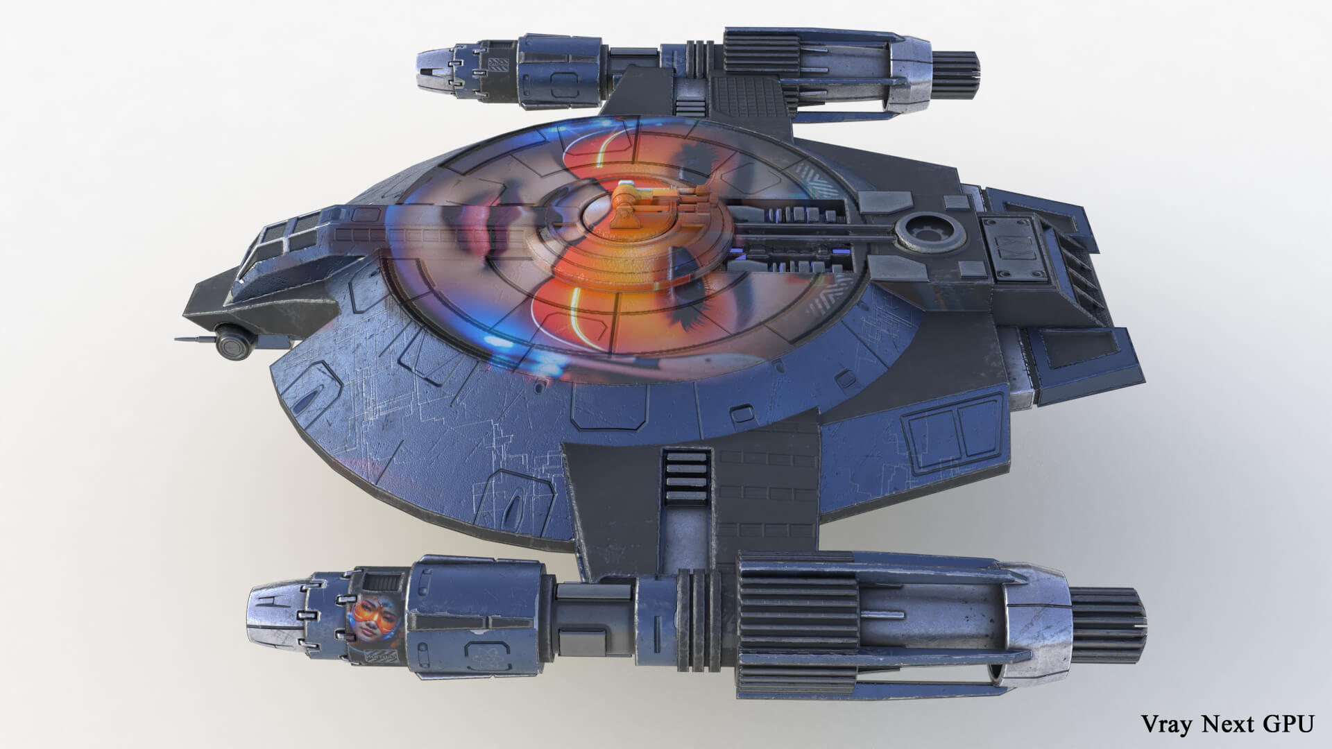 Lancer Class Spaceship Angel 86 - 3D Model by Mak21