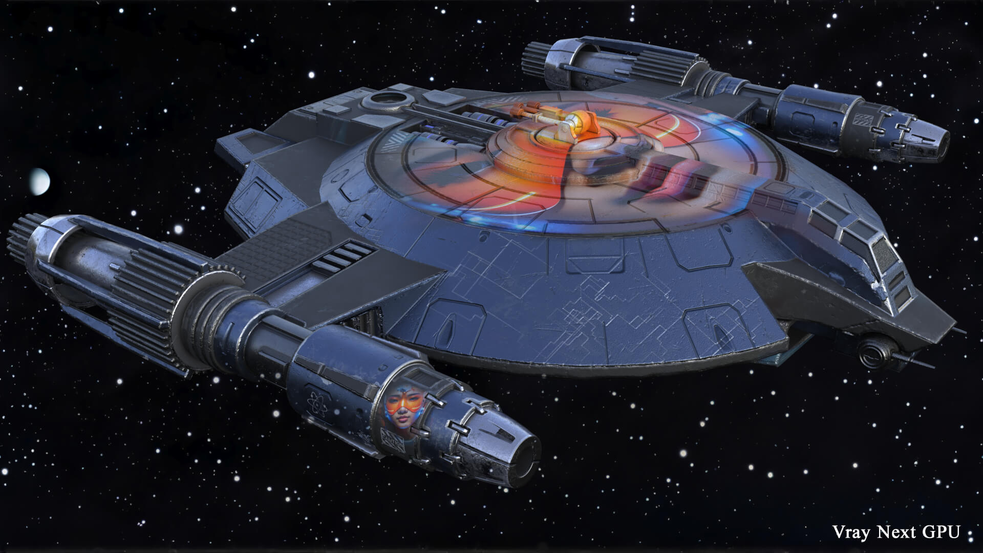 Lancer Class Spaceship Angel 86 - 3D Model by Mak21