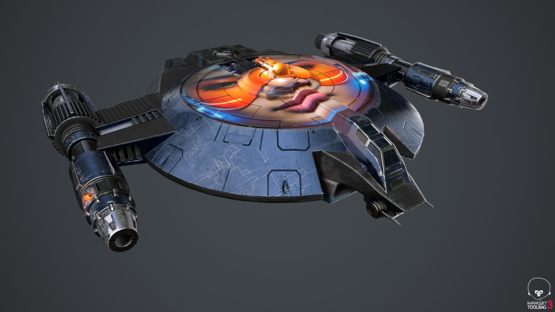 Lancer Class Spaceship Angel 86 - 3D Model by Mak21