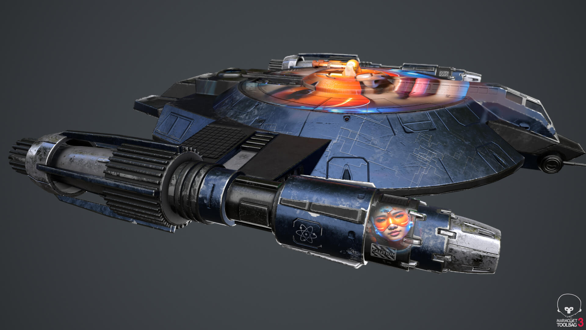 Lancer Class Spaceship Angel 86 - 3D Model by Mak21