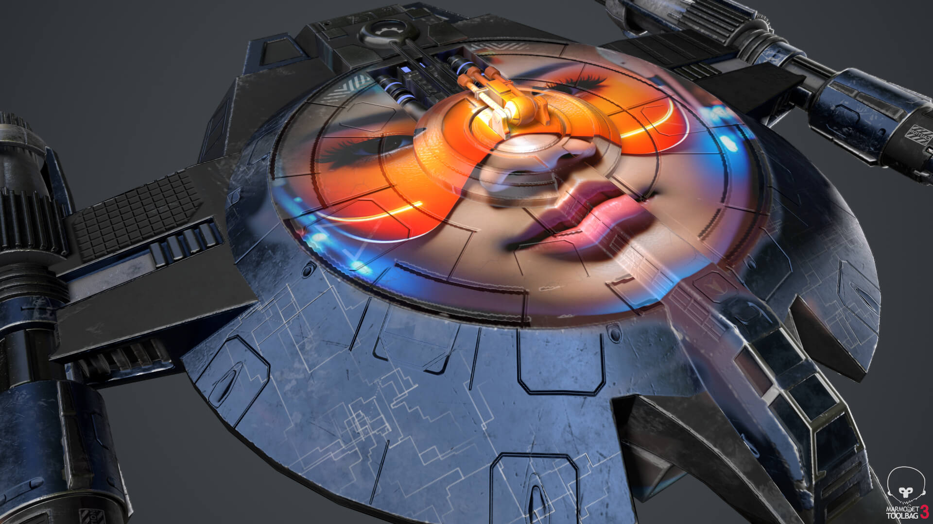 Lancer Class Spaceship Angel 86 - 3D Model by Mak21