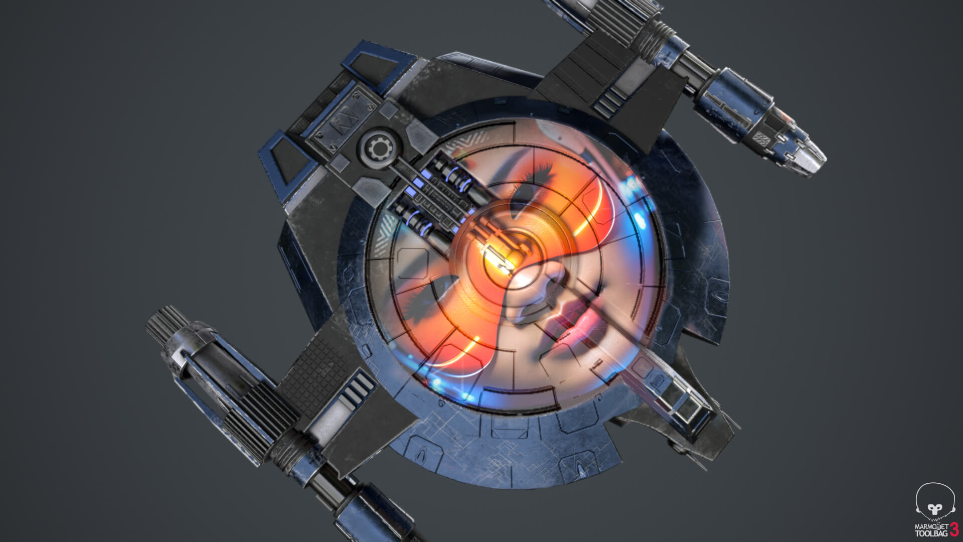 Lancer Class Spaceship Angel 86 - 3D Model by Mak21