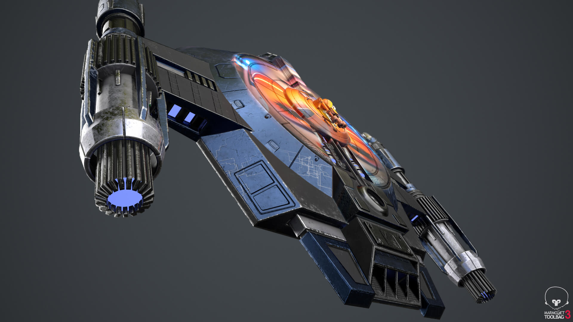 Lancer Class Spaceship Angel 86 - 3D Model by Mak21