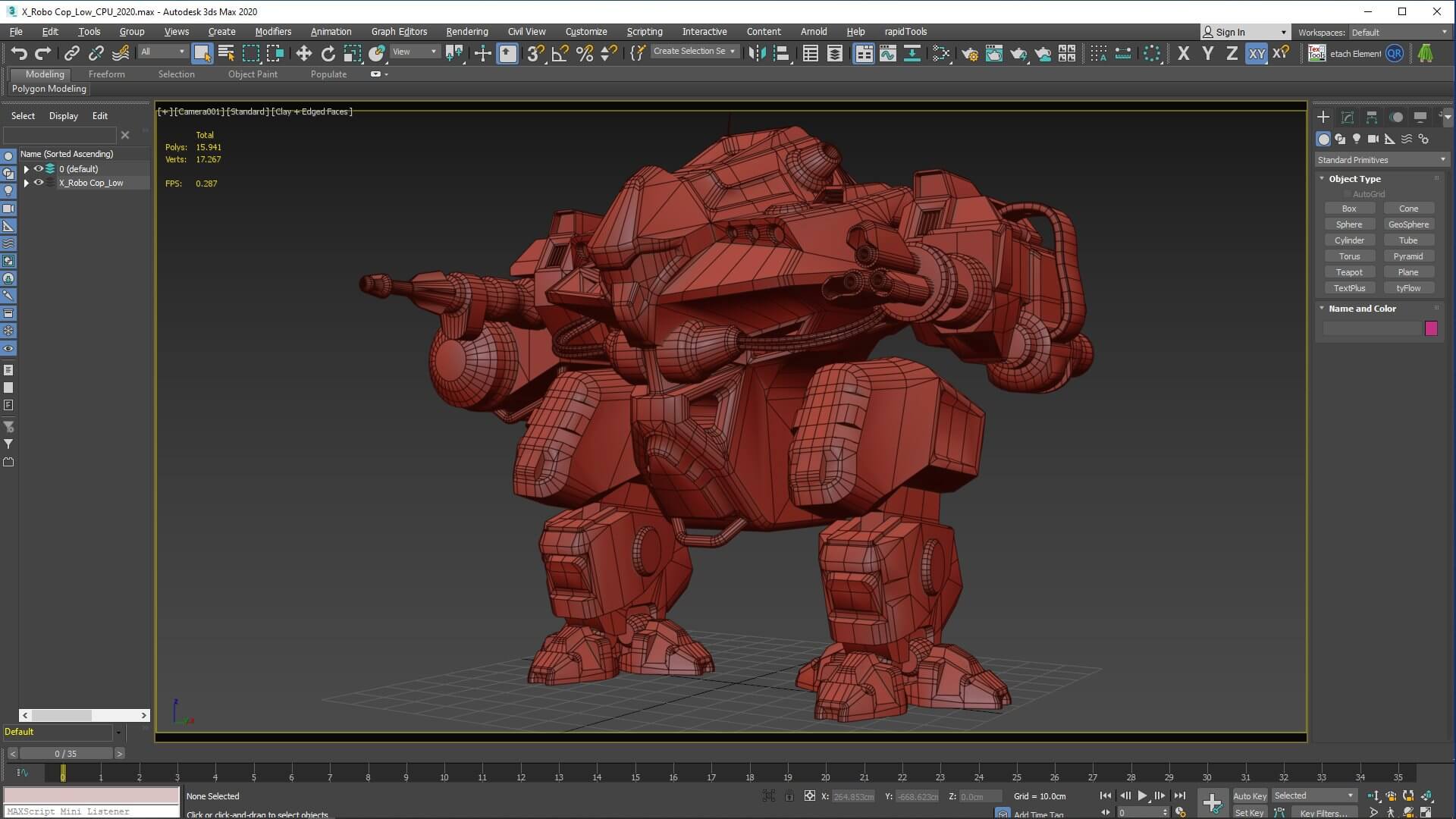 Mecha Robo Cop Camouflage (V-Ray) 3D Model by Mak21
