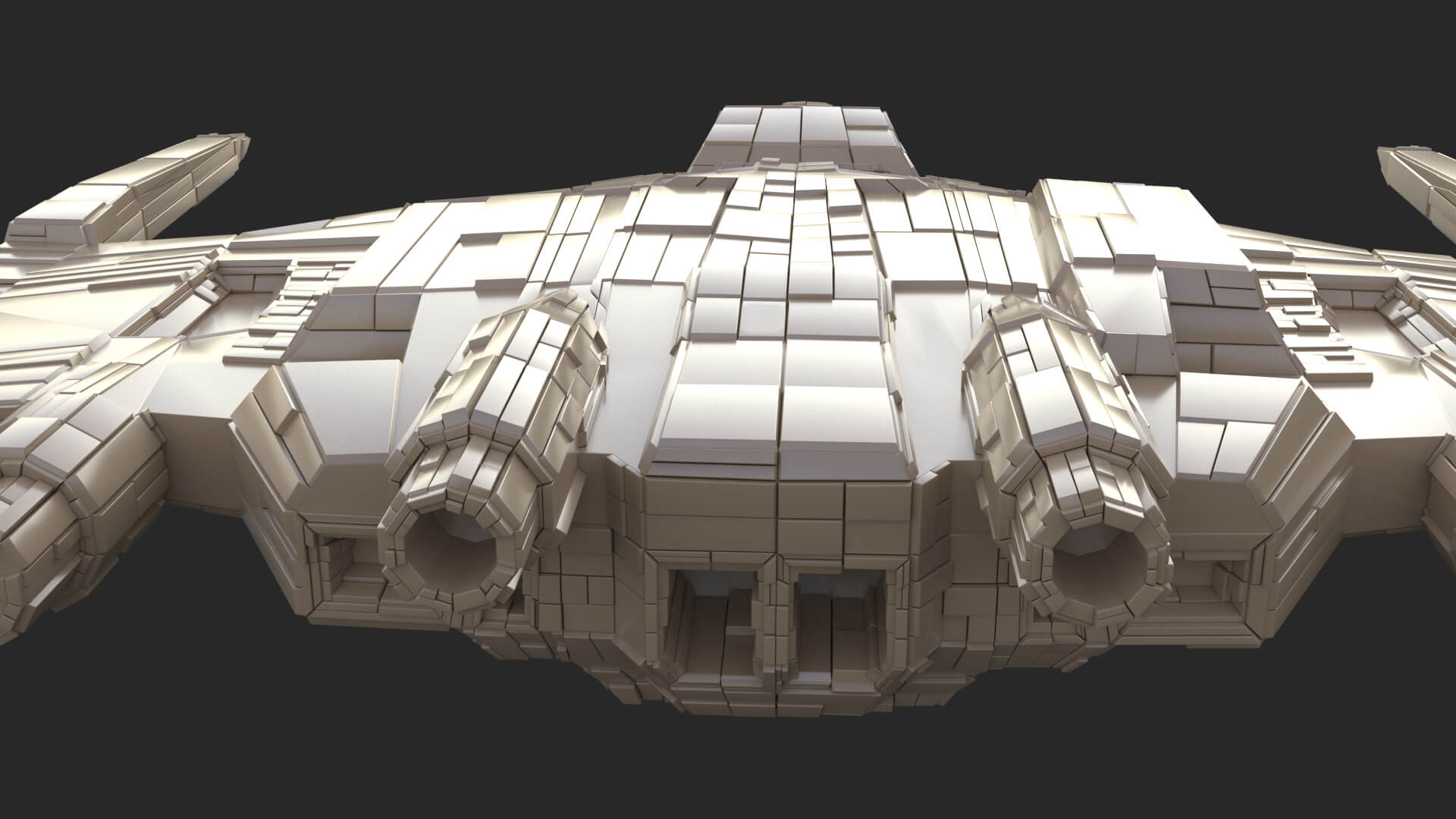 Star Ship Clay 3D Model by Mak21
