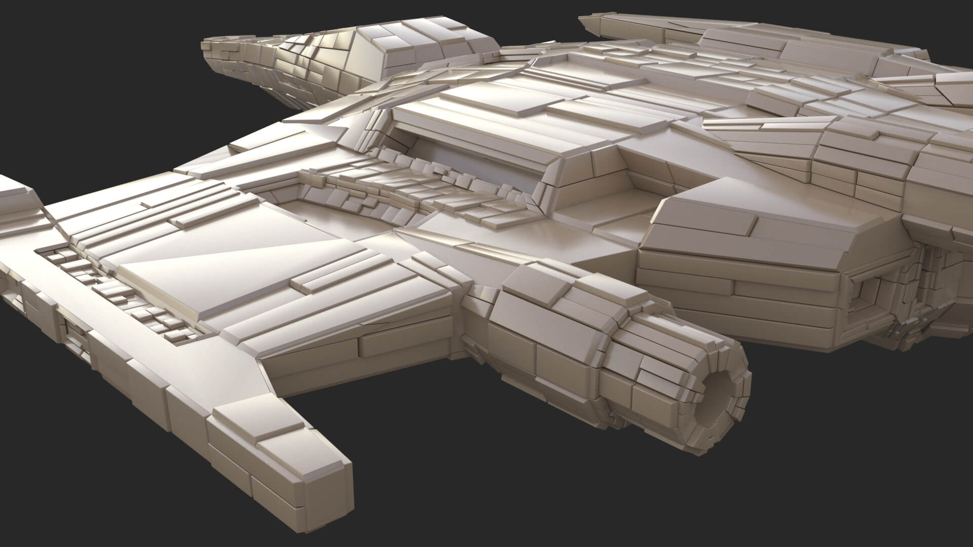 Star Ship Clay 3D Model by Mak21