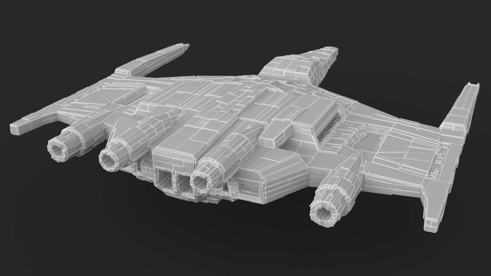 Star Ship Clay 3D Model by Mak21