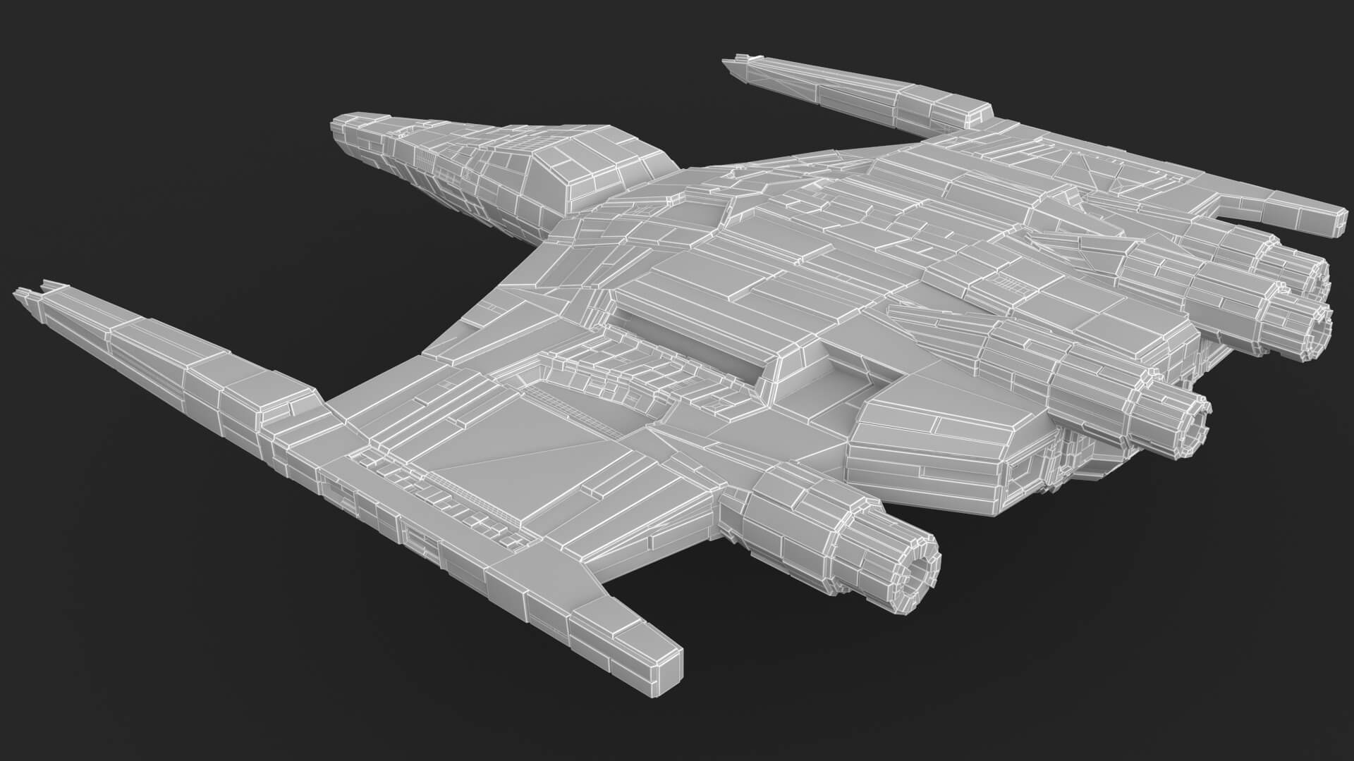 Star Ship Clay 3D Model by Mak21