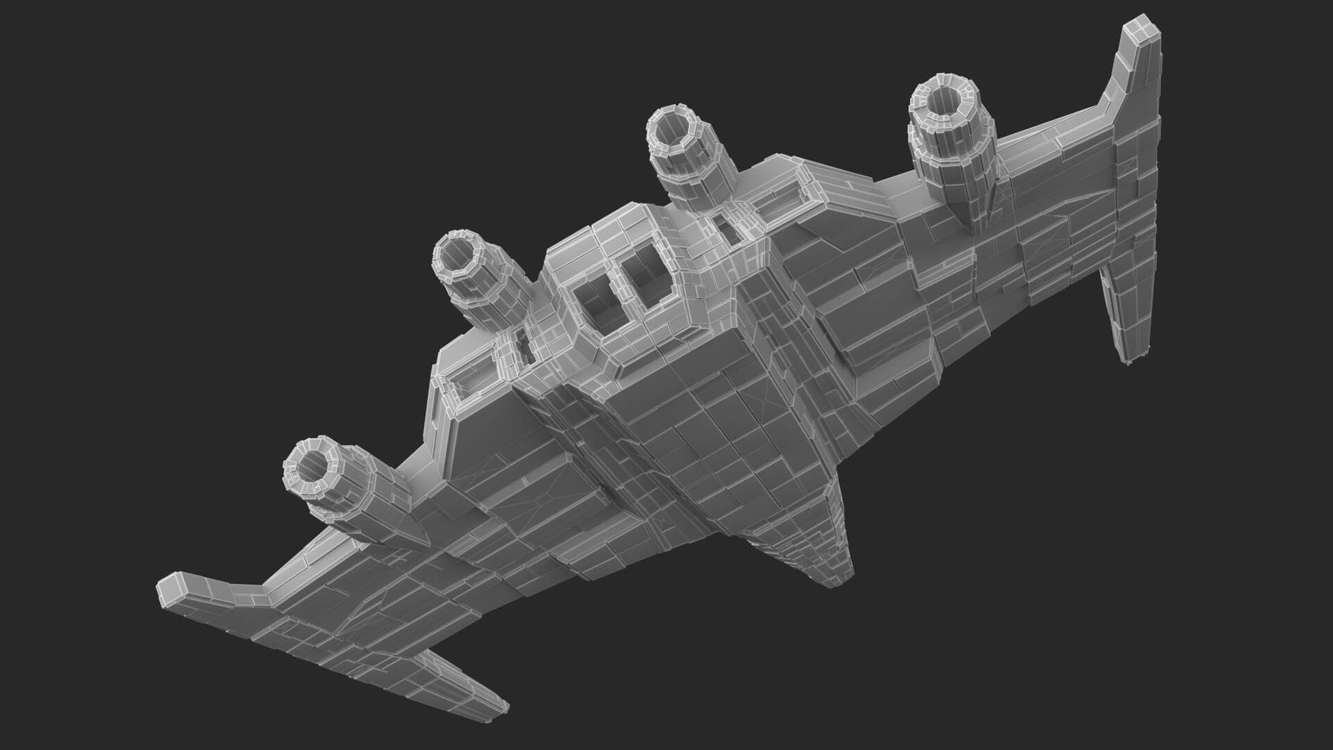 Star Ship Clay 3D Model by Mak21