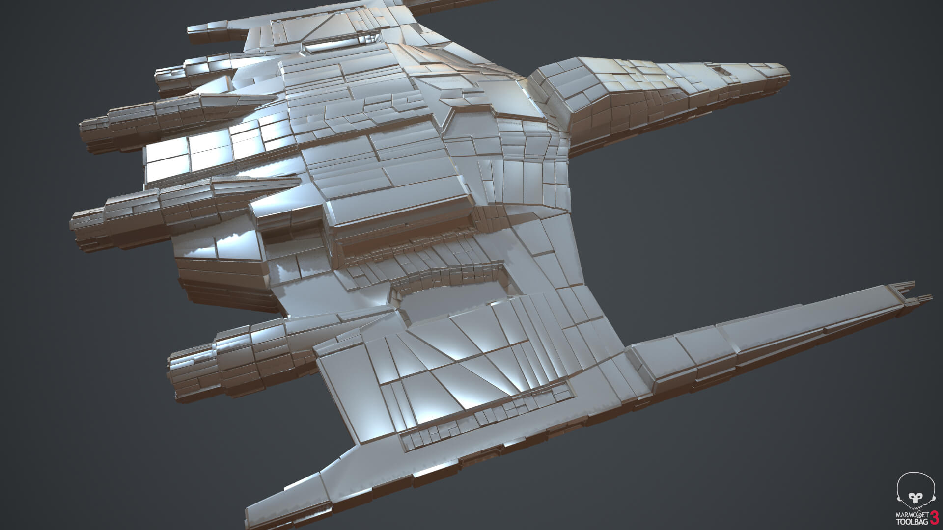 Star Ship Clay 3D Model by Mak21