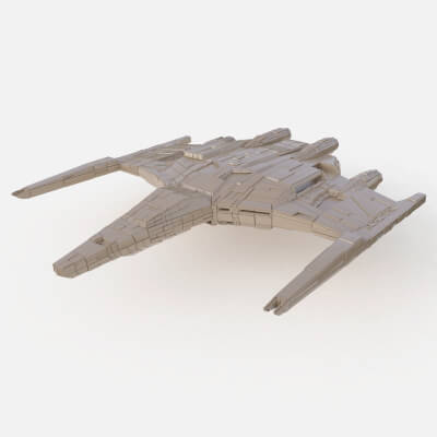Star Ship Clay 3D Model by Mak21