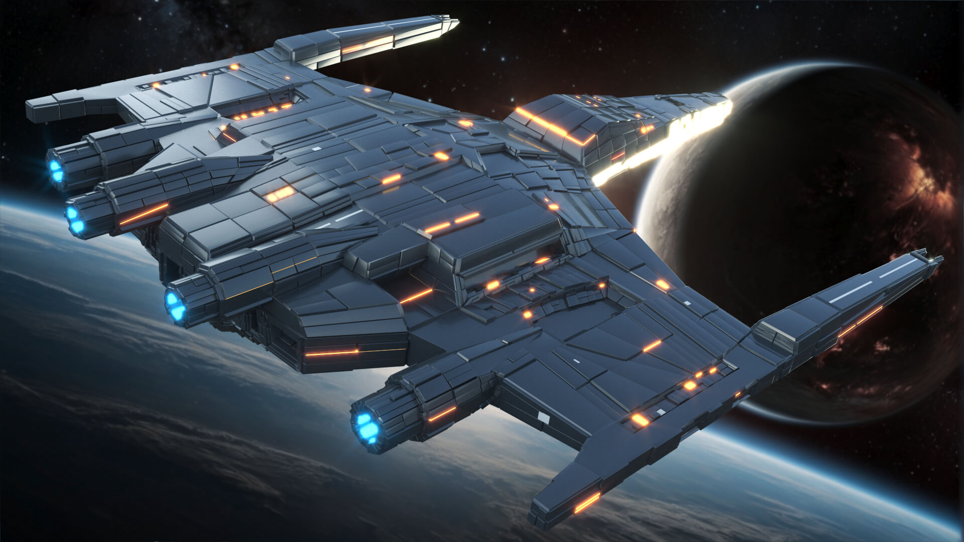 Star Ship - 3D Model by Mak21