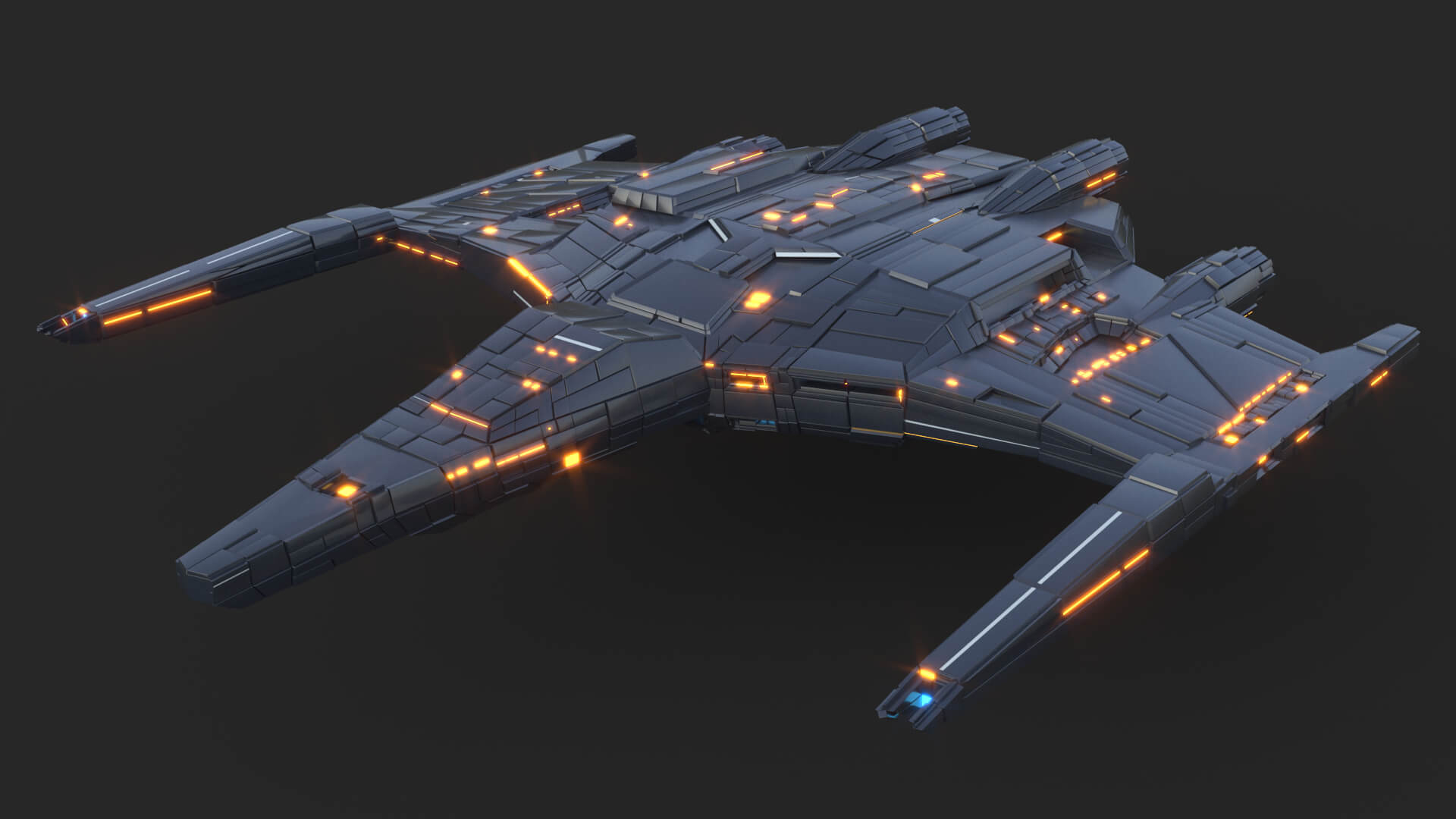 Star Ship - 3D Model by Mak21