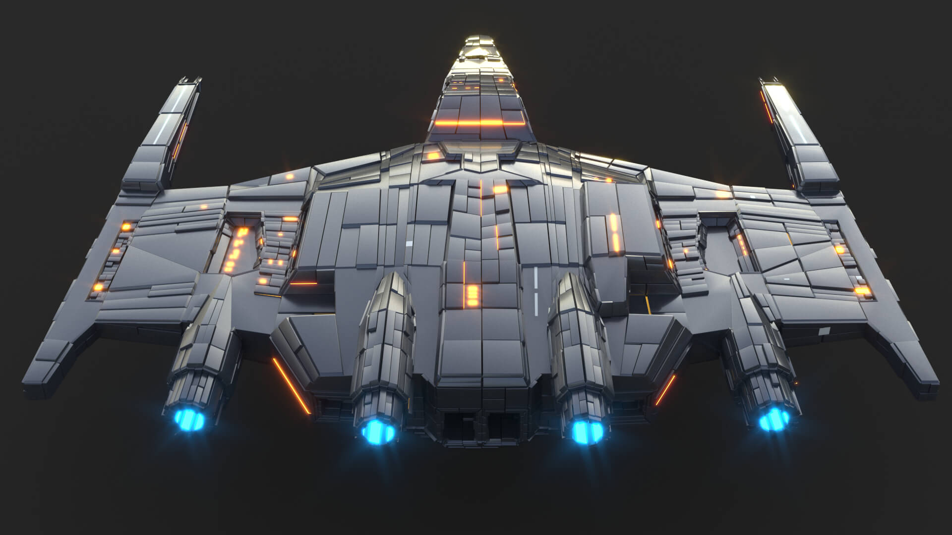 Star Ship - 3D Model by Mak21