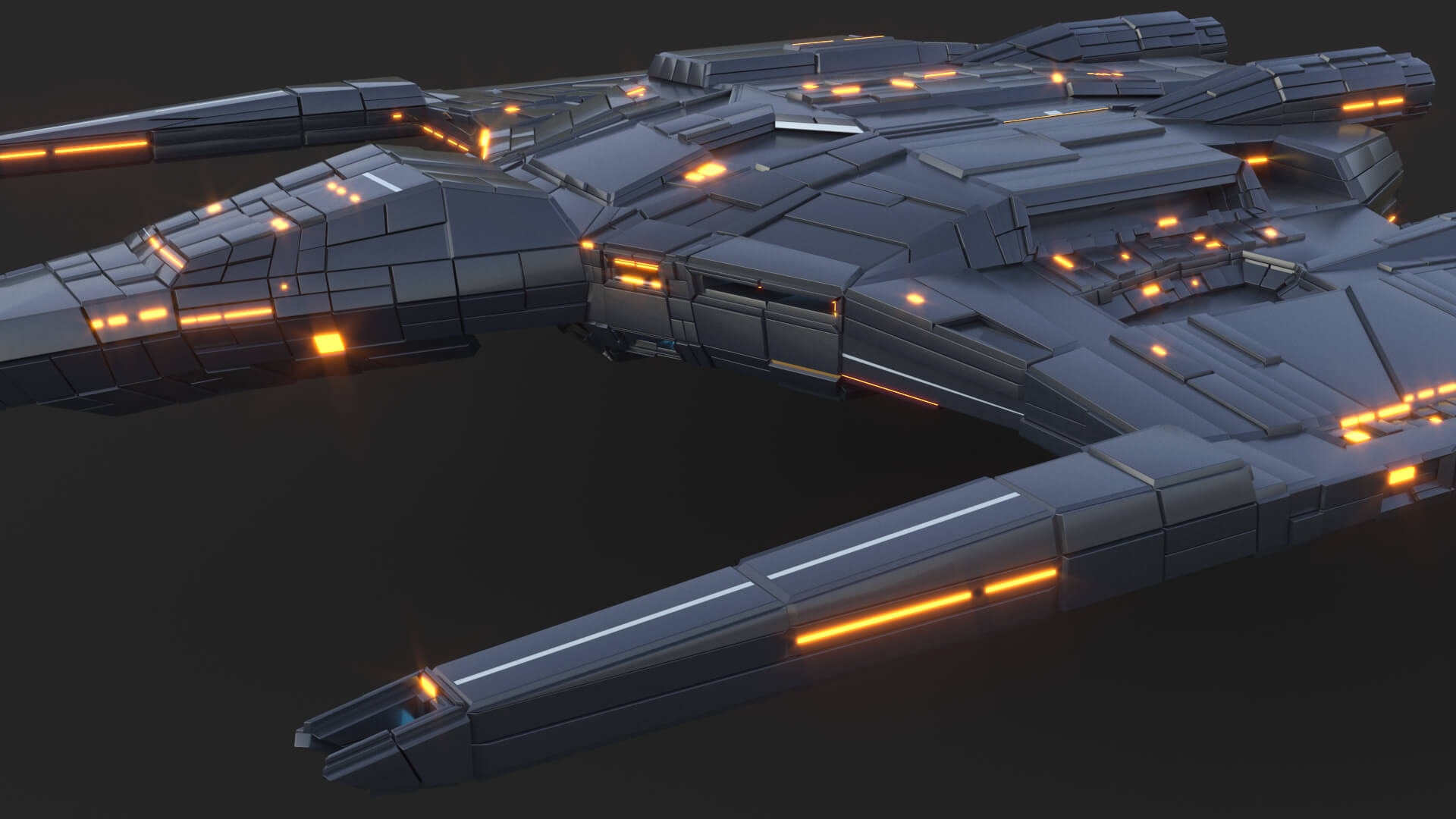 Star Ship - 3D Model by Mak21