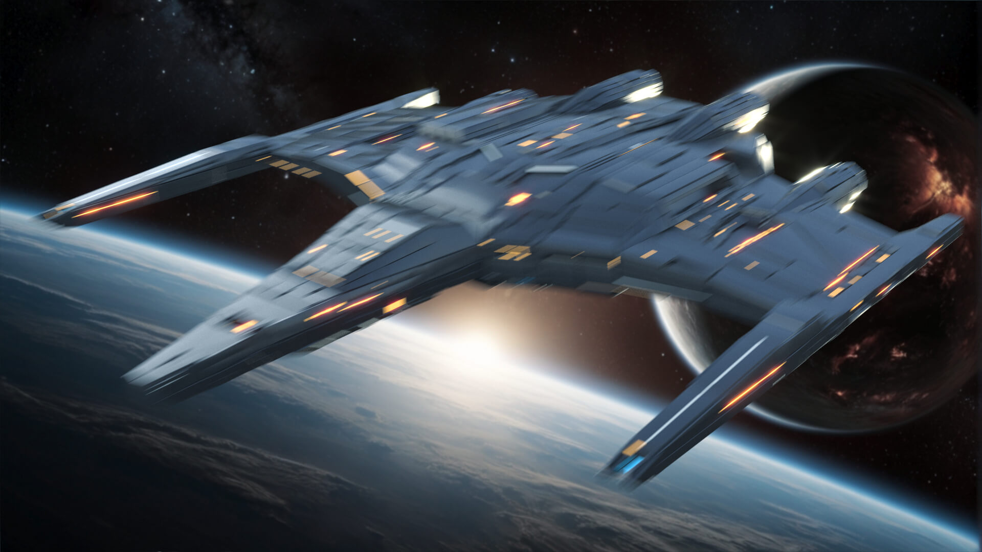 Star Ship - 3D Model by Mak21