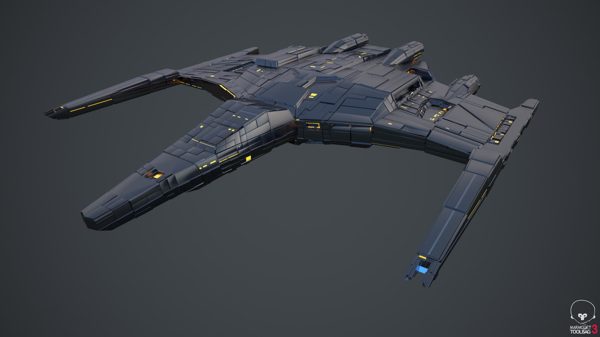 Star Ship - 3D Model by Mak21