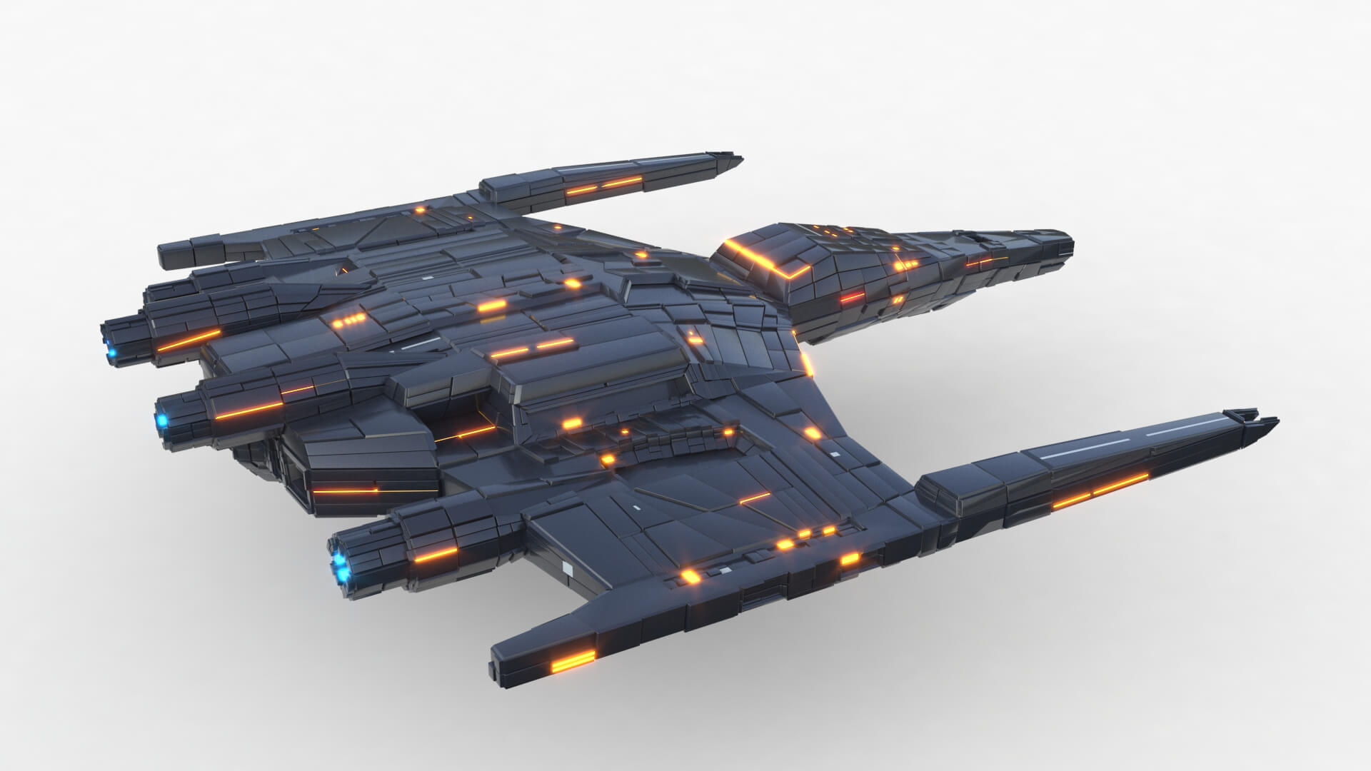 Star Ship - 3D Model by Mak21