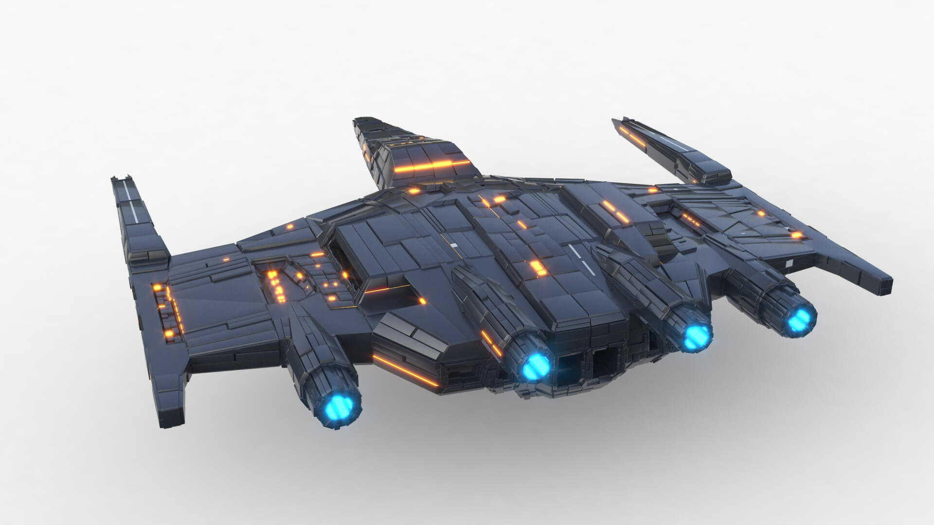Star Ship - 3D Model by Mak21