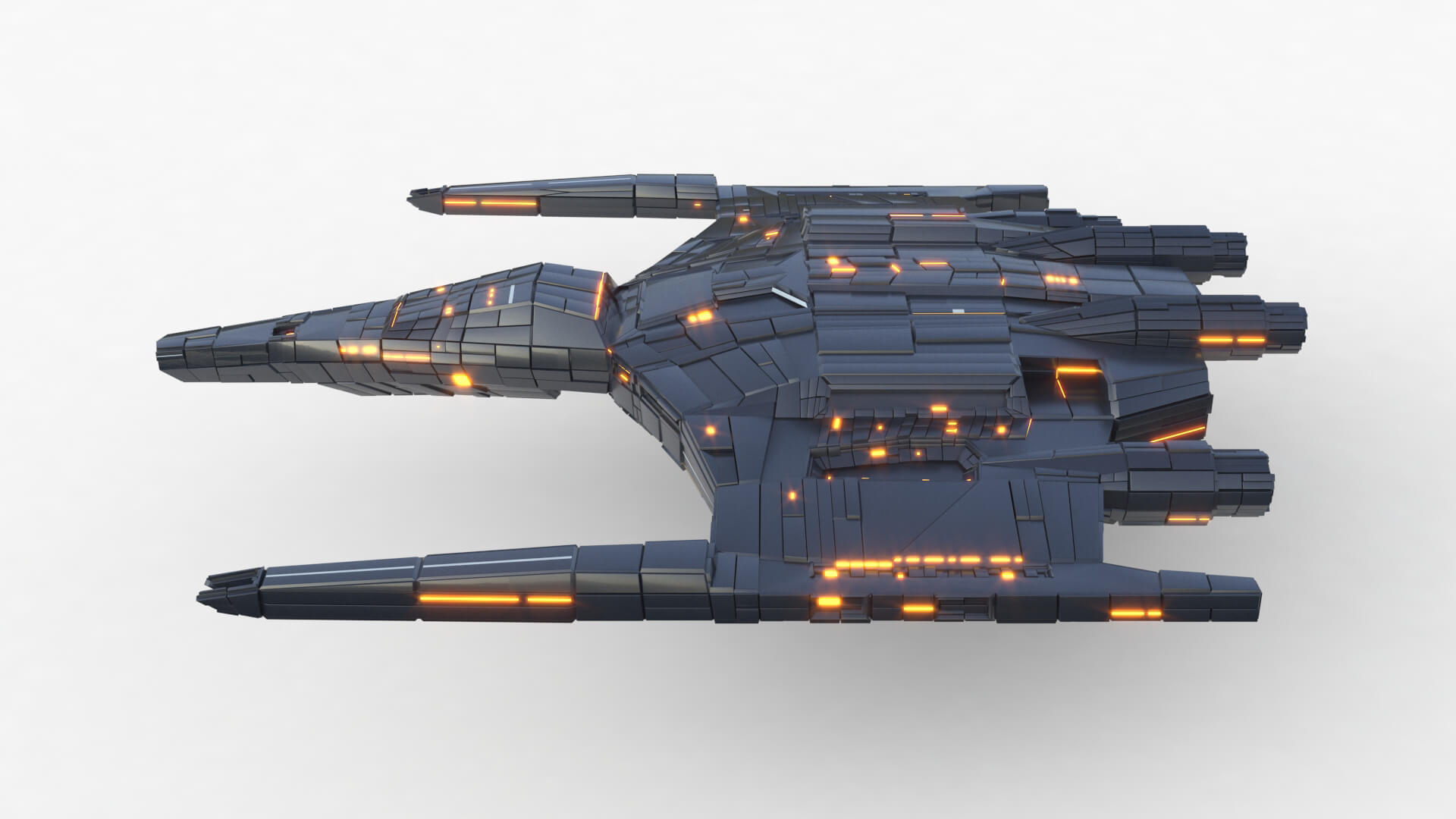 Star Ship - 3D Model by Mak21