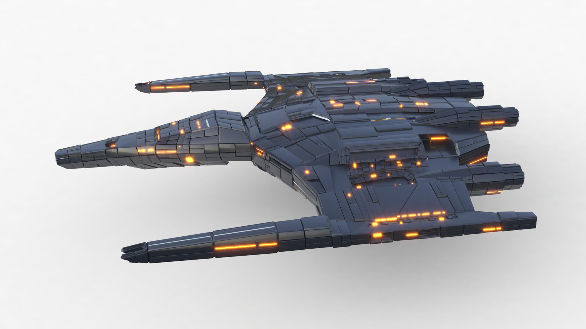 Star Ship - 3D Model by Mak21