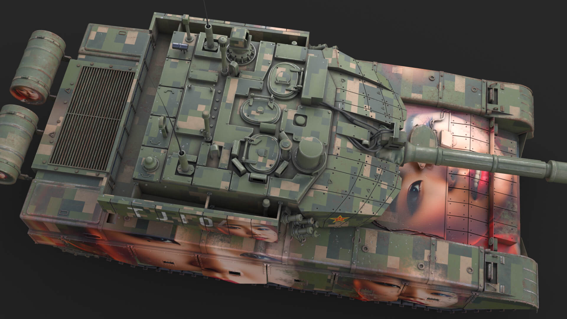 Tank China Type Ztz 99A Mtb Liu Yang - 3D Model by Mak21
