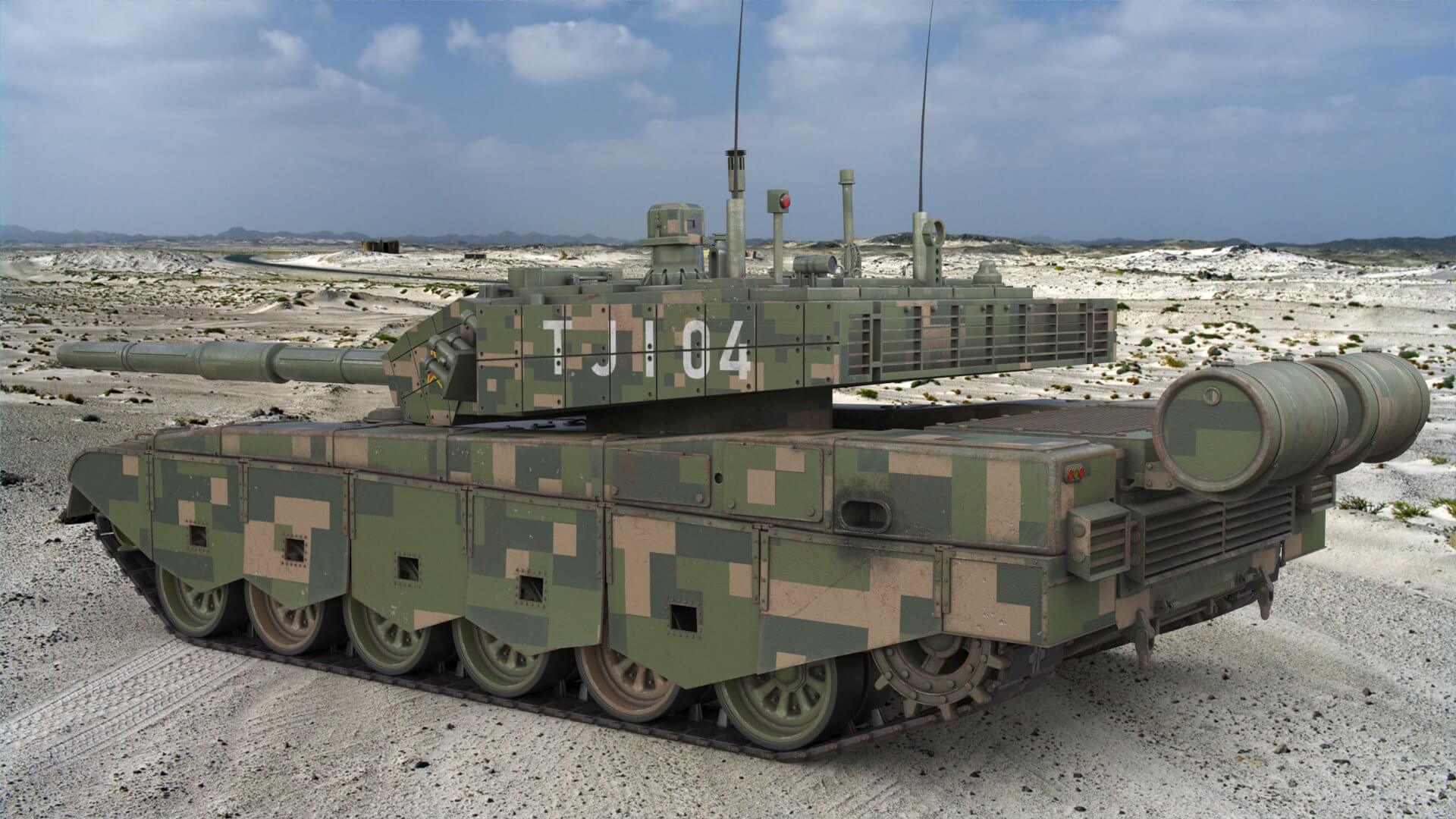 Tank China Type Ztz 99A Mtb (V-Ray) 3D Model by Mak21