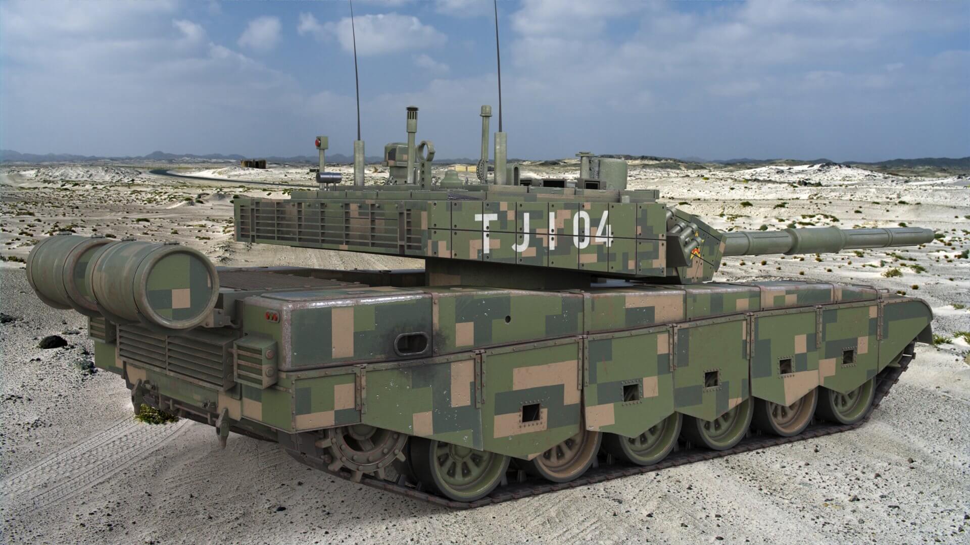 Tank China Type Ztz 99A Mtb (V-Ray) 3D Model by Mak21