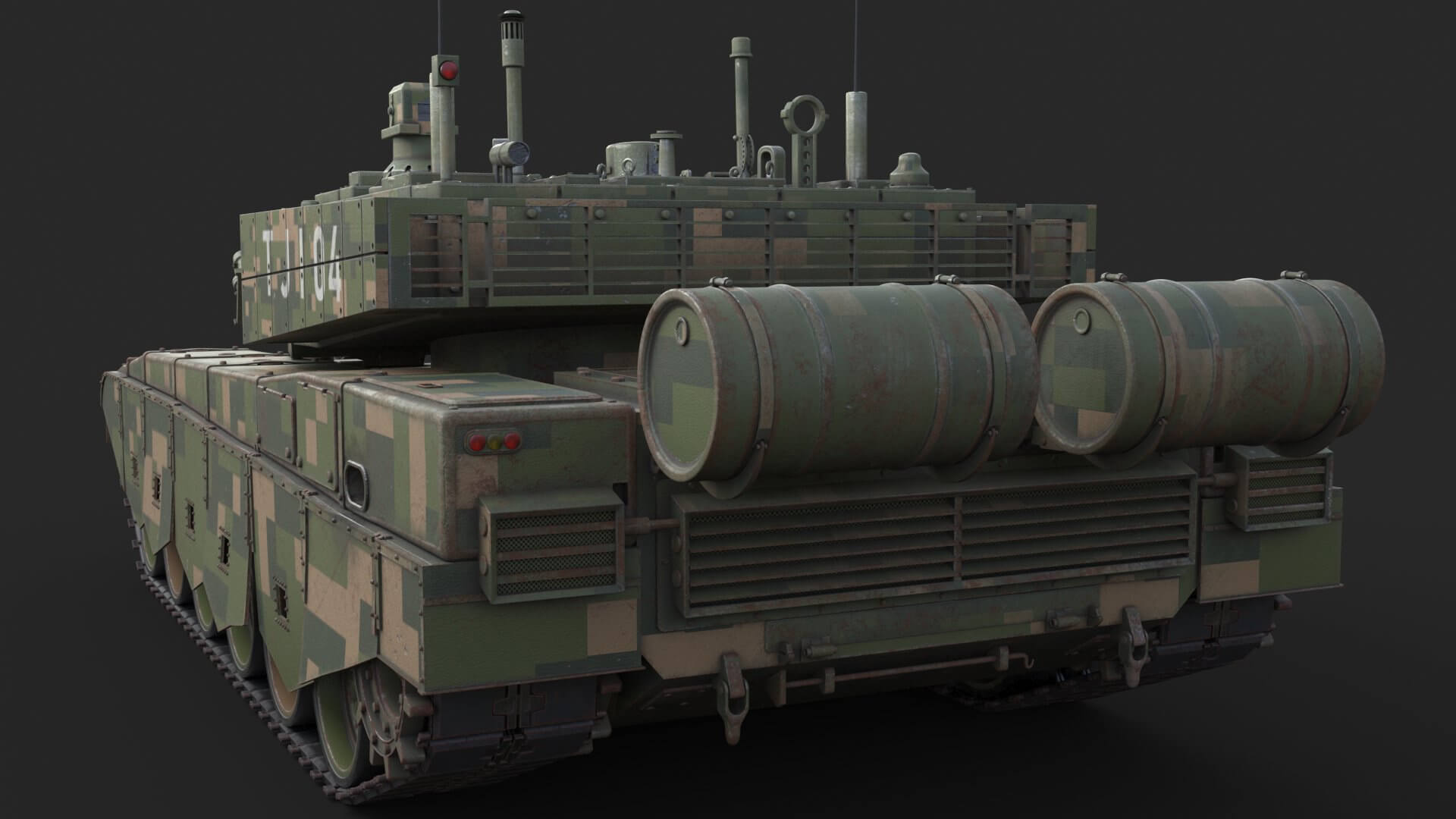 Tank China Type Ztz 99A Mtb (V-Ray) 3D Model by Mak21