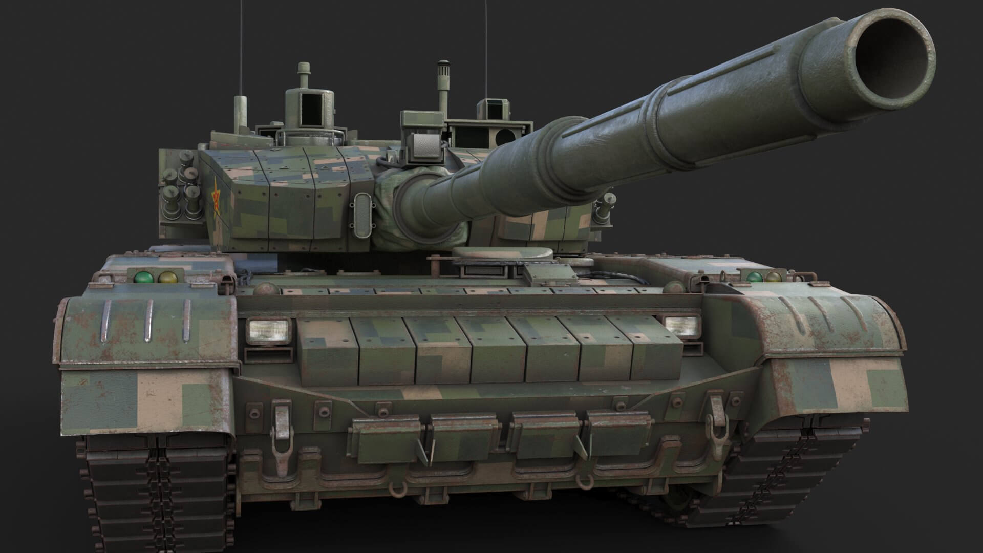 Tank China Type Ztz 99A Mtb (V-Ray) 3D Model by Mak21