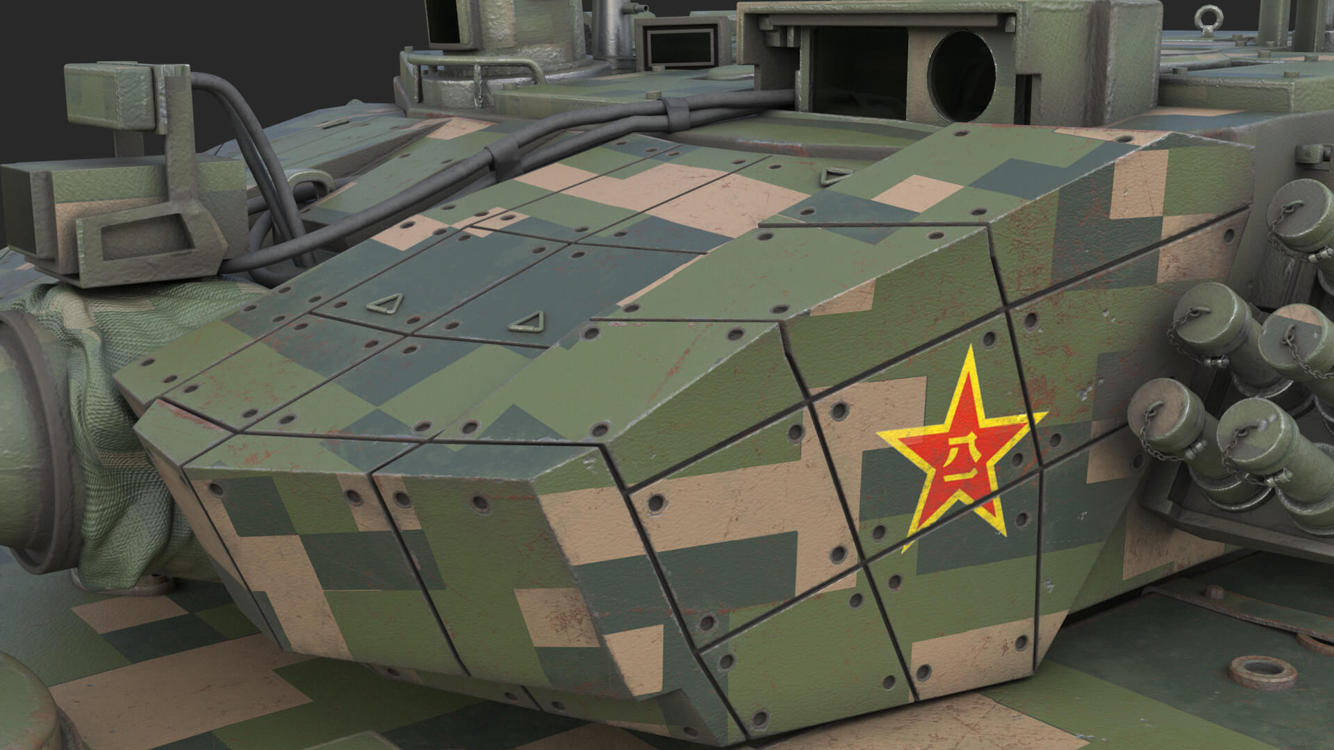 Tank China Type Ztz 99A Mtb (V-Ray) 3D Model by Mak21