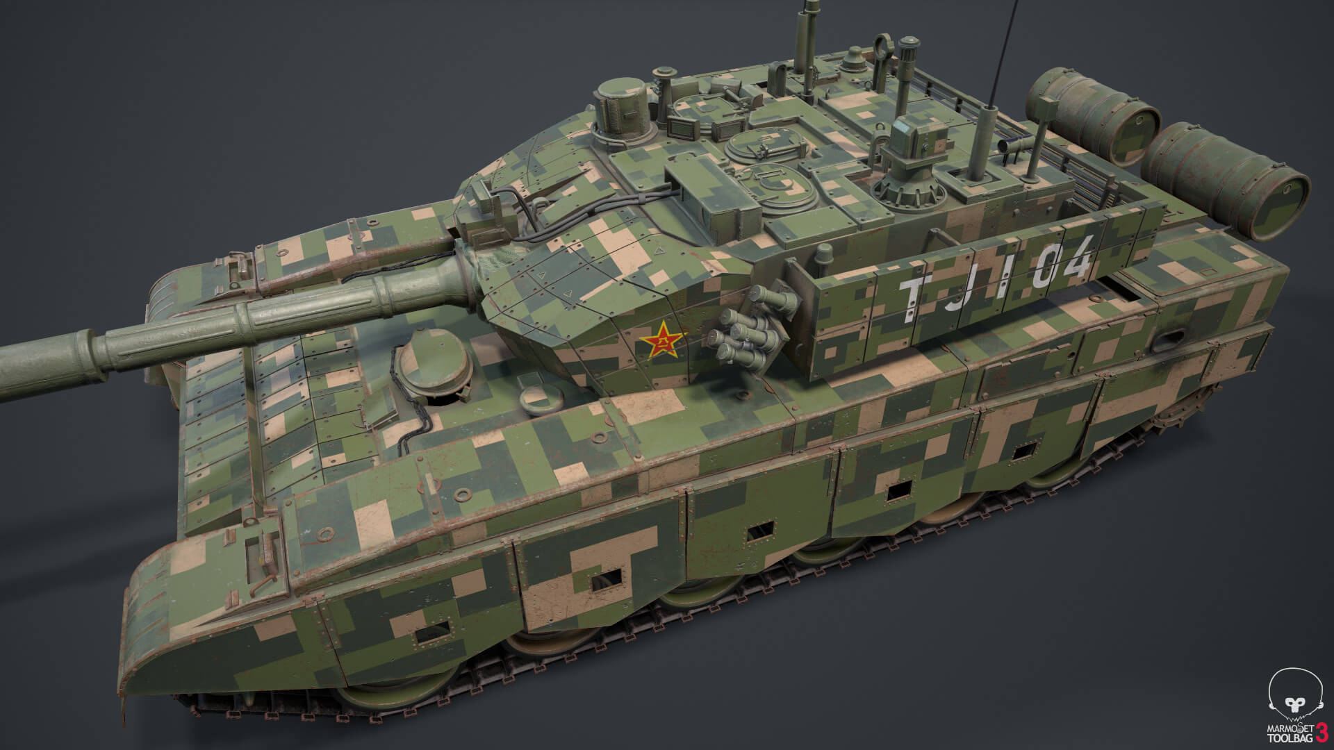 Tank China Type Ztz 99A Mtb (V-Ray) 3D Model by Mak21