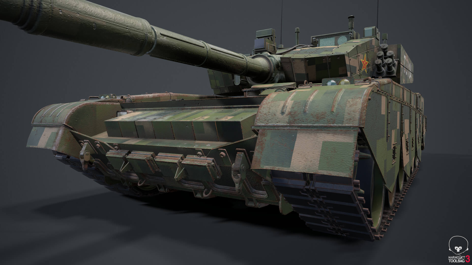 Tank China Type Ztz 99A Mtb (V-Ray) 3D Model by Mak21