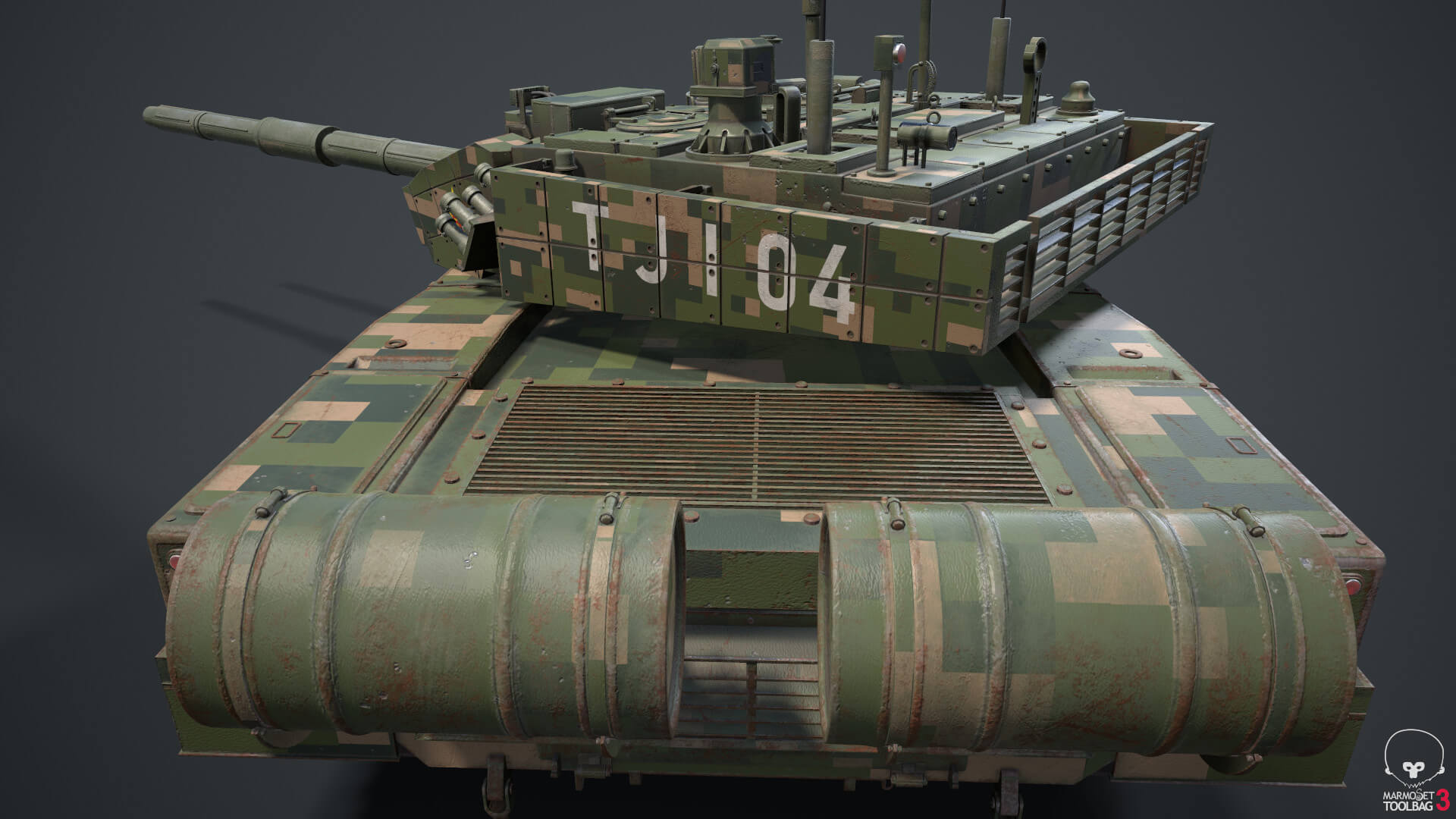 Tank China Type Ztz 99A Mtb (V-Ray) 3D Model by Mak21