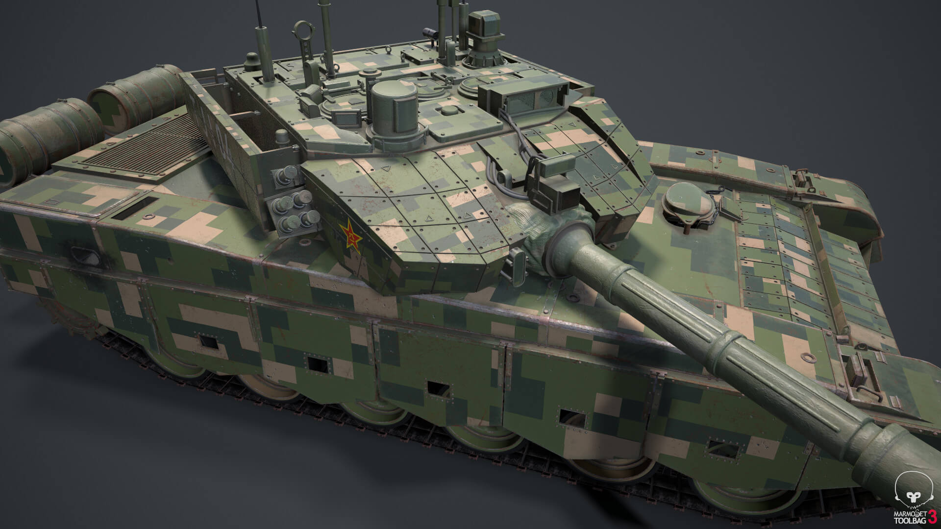 Tank China Type Ztz 99A Mtb (V-Ray) 3D Model by Mak21