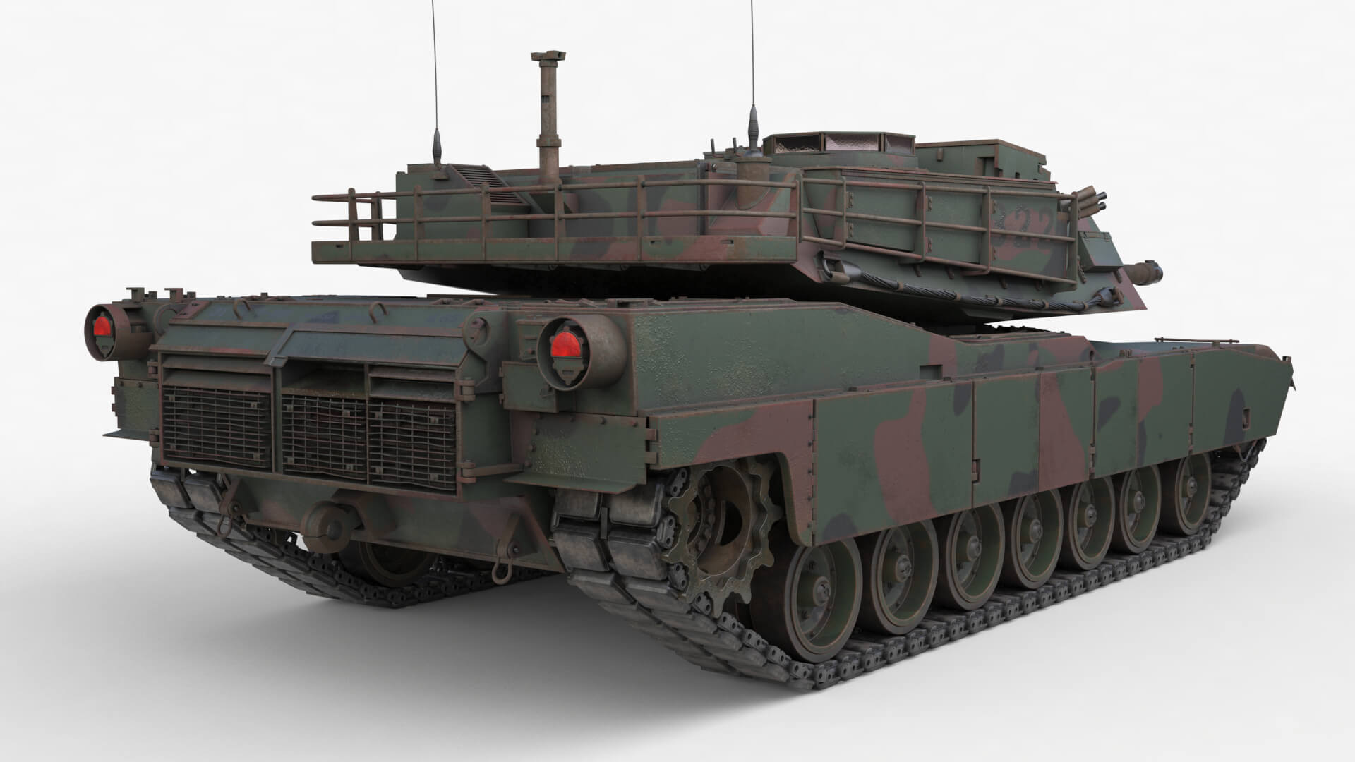 Tank M1 Abrams Camouflage - 3D Model by Mak21